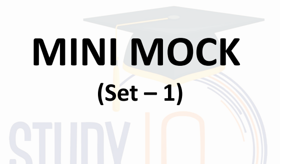 Mini Mock-1 | Maths & Reasoning | Free PDF Download