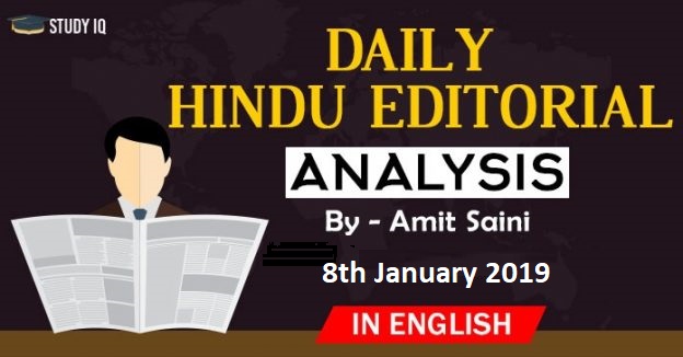 The Hindu Editorial Analysis | Free PDF – 8th Jan ’19