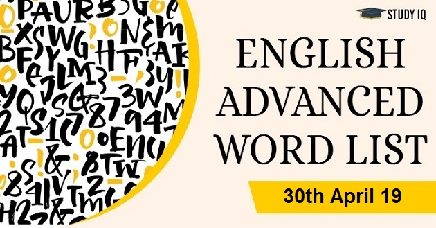 Daily Word List | 30th April 19 | Free PDF Download