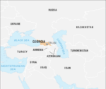 Georgia Country in Caucasus Region, Bordering Countries and Major Rivers