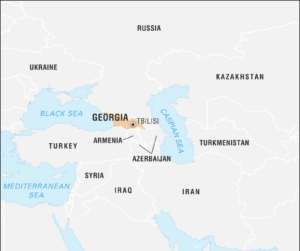 Georgia Country in Caucasus Region, Bordering Countries and Major Rivers